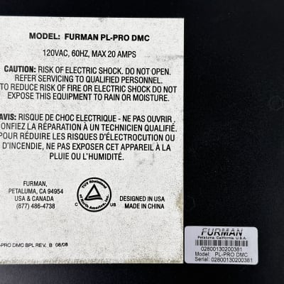 Furman PL-PRO DMC 20A Power Conditioner with Pull-out | Reverb UK