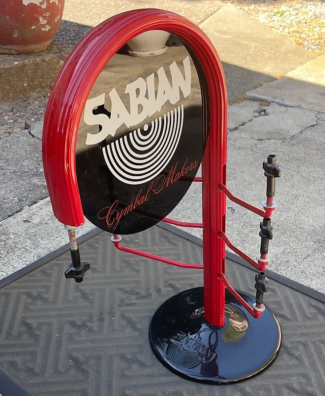 Sabian Splash Display Mid 90's - Red/Black Enamel on Metal | Reverb