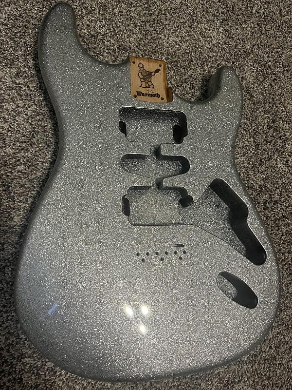 Warmoth Hardtail Stratocaster Body - Silver Flake | Reverb