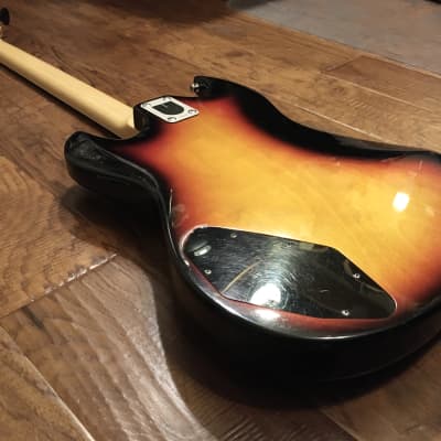 Vintage Univox Badazz Bass Guitar 1974 Sunburst with Original | Reverb