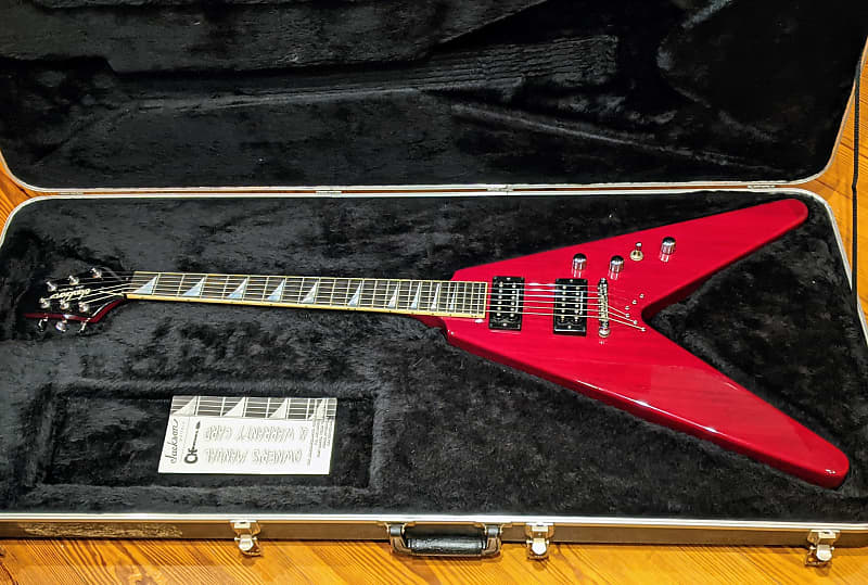 Jackson 2000 USA Y2KV Dave Mustaine King V KV1 Guitar Trans | Reverb