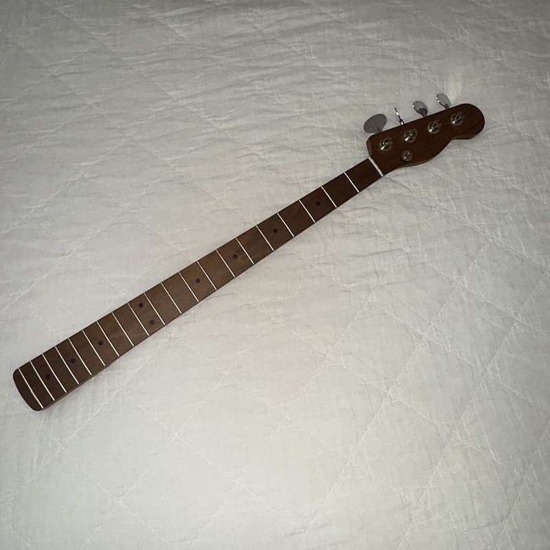 Warmoth Telecaster Bass Neck Roasted Maple, Nitro Finish 2025 | Reverb