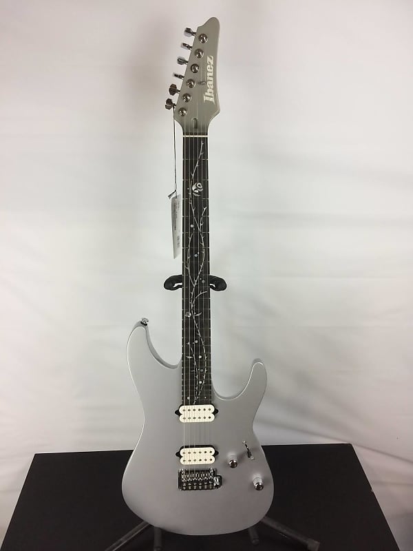 Ibanez TOD10 Tim Henson Signature Electric Guitar, Silver w/ | Reverb