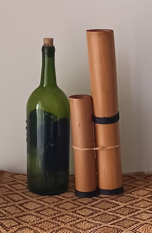 Bamboo stamping tubes (pair) | Reverb