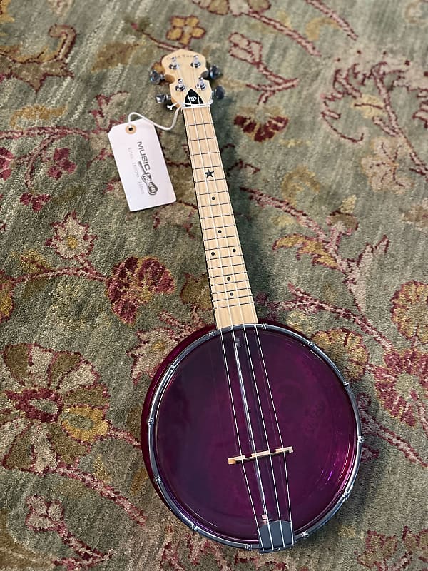 Gold Tone Light Up Banjo Uke Purple Acrylic Purple | Reverb