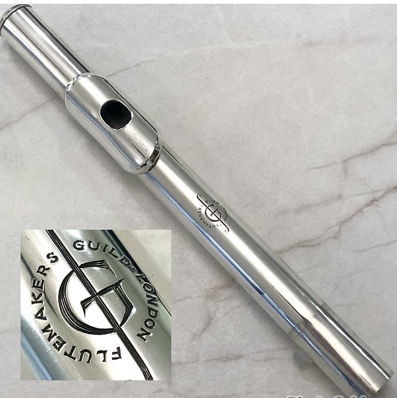Handmade Pro Vintage FLUTEMAKERS GUILD Silver Flute Head | Reverb