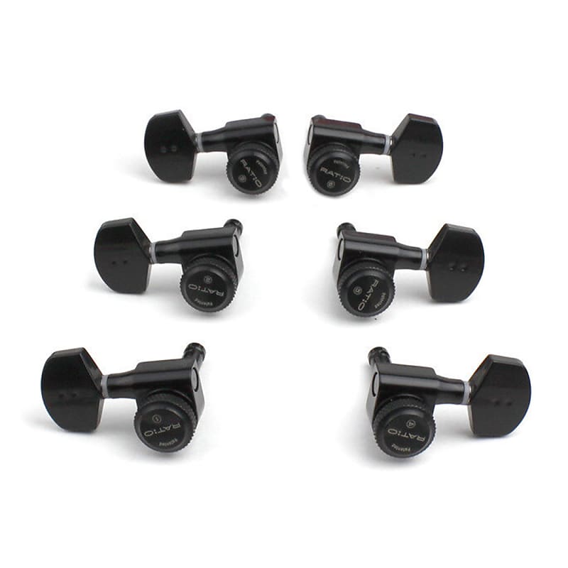 Graph Tech Ratio Electric Locking Contemporary 3+3 - Black | Reverb