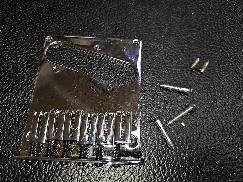 Fender American Ultra 6-Saddle Telecaster Bridge with | Reverb