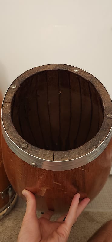 Handmade Wood Congas - 11" and 12" | Reverb