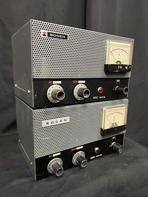 Bogen RP-2 Pair Tube mic & phono preamps 60’s vintage | Reverb