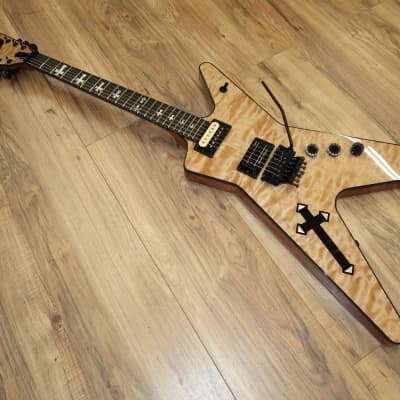 Dean Dimebag Southern Cross ML 2024 - natural 5A Quilted | Reverb