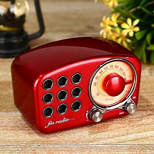 Vintage Radio - Red | Reverb