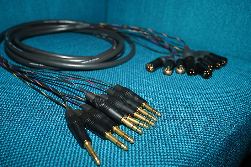 Canare 8x XLRm to 1/4"m Snake Cable - 12 Feet | Reverb