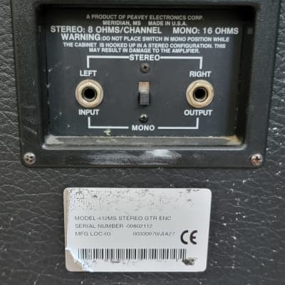 Peavey 412MS Slant Enclosure Speaker Cabinet Four 12" | Reverb