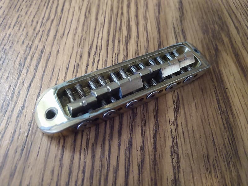 Schecter Kross Lok Bridge. 80s. Gold | Reverb