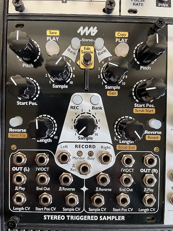 4MS STS Stereo Triggered Sampler | Reverb