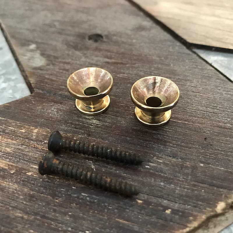 Real Life Relics Gold Vintage Strap Buttons | Reverb UK