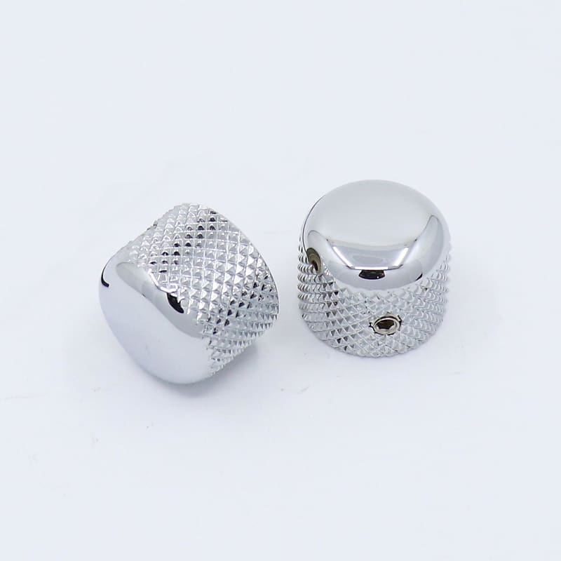 MannMade USA Medium Knurled Dome Top Knob - Shorty - Chrome - | Reverb