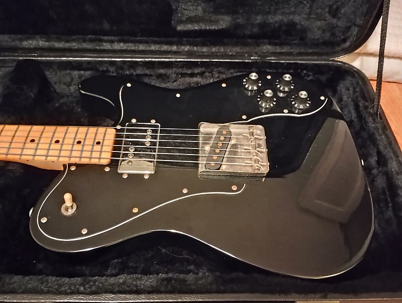Squier SQ Serial Telecaster Custom 1983 - Black | Reverb
