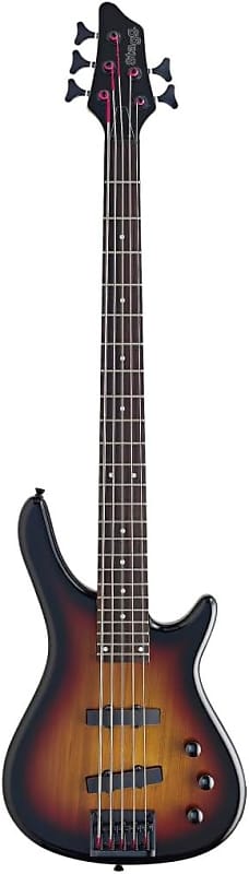 Stagg BC300 5-String Fusion Electric Bass Guitar - Sunburst | Reverb