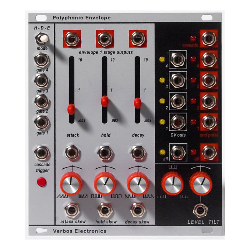 Verbos Electronics Polyphonic Envelope Eurorack Module Reverb