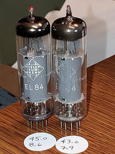 Telefunken EL84 Red Tip Medical Grade/ Diamond Bottom | Reverb