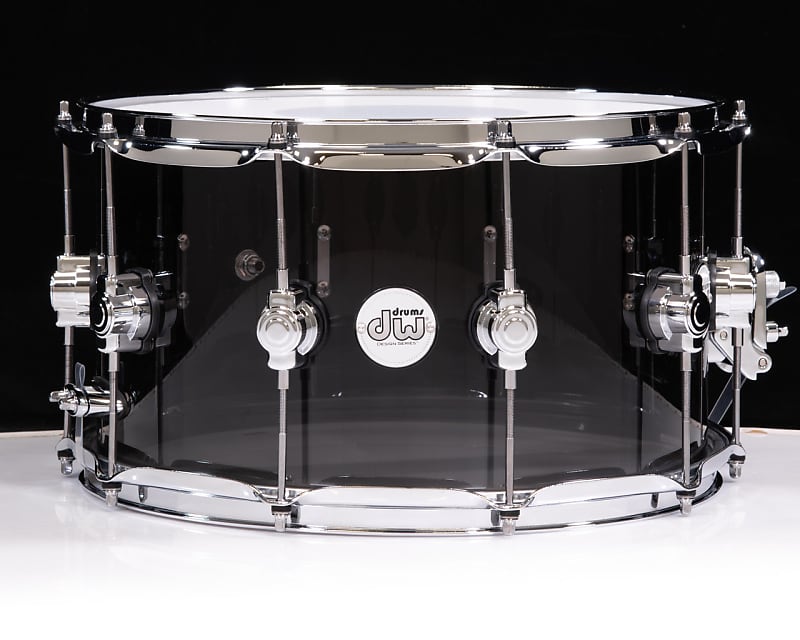 DW Acrylic Design Series Drum 8" x 14" Snare - Smoke (Single | Reverb