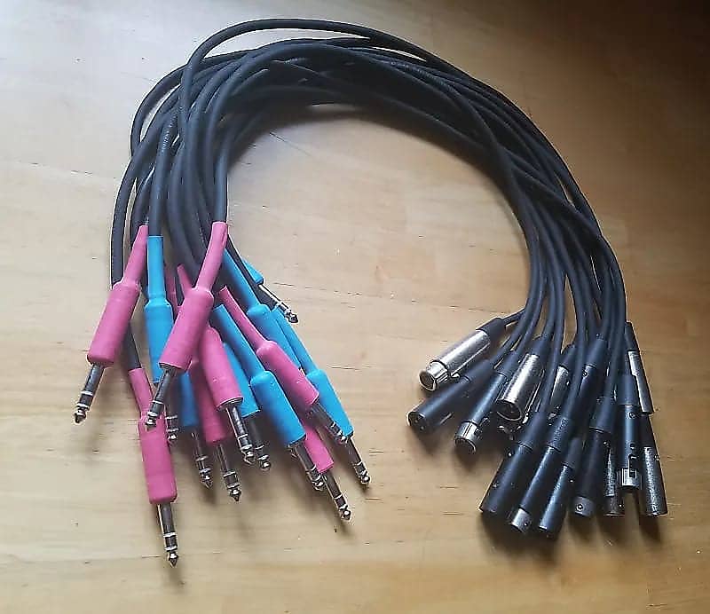 Custom Made 16 Channel Input & Output Snake with Color Coded | Reverb