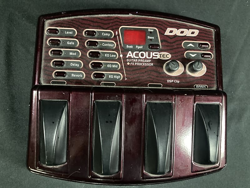 DOD AcousTEC guitar preamp / multi-effects processor pedal | Reverb
