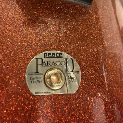 Peace Paragon Kick Drum Orange Sparkle | Reverb