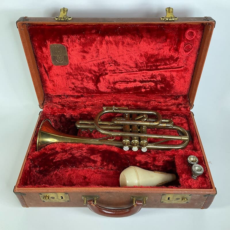 1946 Martin Committee Cornet with Mouthpieces and Case | Reverb