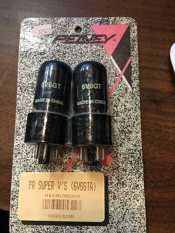 Peavey PR Super V's 6V6GTA Matched Pair Tubes -Guitar Amps | Reverb
