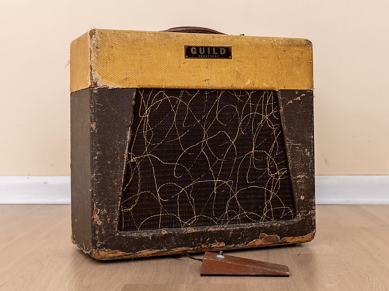 1958 Guild Masteramp 66-J Vintage 1x12 Tube Amplifier Tweed | Reverb