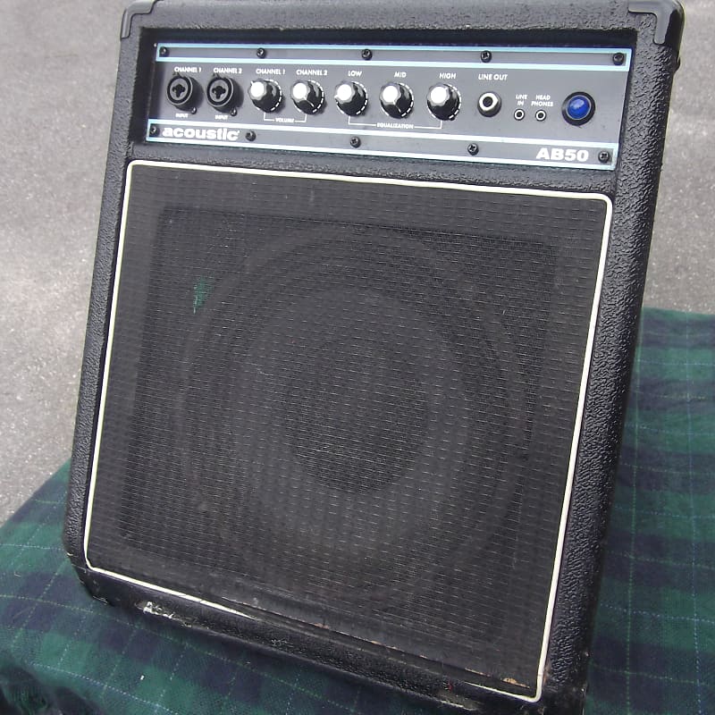 Acoustic AB50 Original Tilt Back Combo Bass Amp 1-10" 50W | Reverb