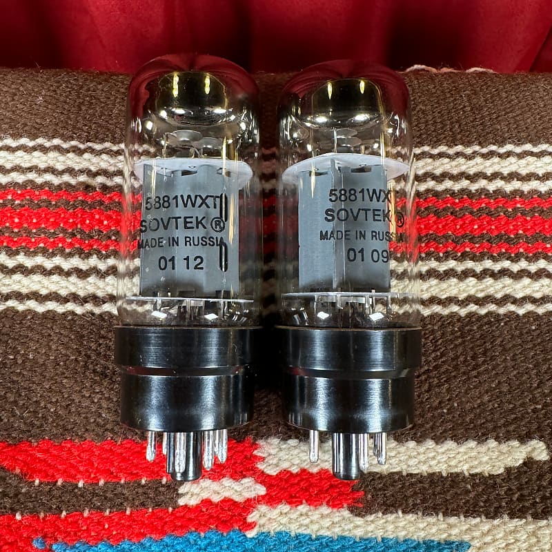 Sovtek 5881WXT Amplifier Power Tubes Duet 5881 Pair #192 | Reverb