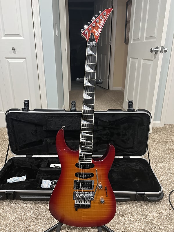 Jackson SL1 Soloist 2014 Burnt Cherry Sun Burst BCSB W/ EVH | Reverb
