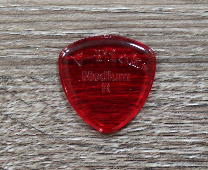 V-Picks Ruby Red Medium Round Custom Guitar Pick 2.75mm | Reverb