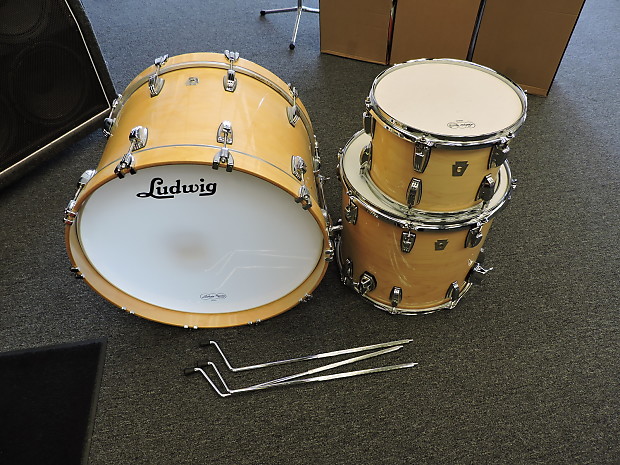 Ludwig Classic Maple Natural Gloss Finish 3 Piece | Reverb