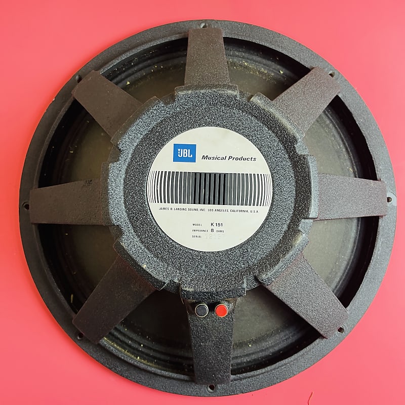 JBL K151 Alnico Magnet 18" Bass Guitar Speaker/Woofer Vintage | Reverb