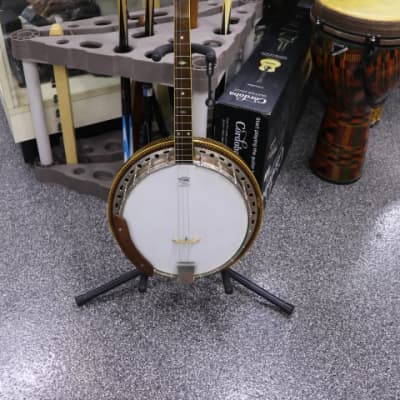 Slingerland Tenor Banjo circa 1920 Walnut/Calfskin | Reverb
