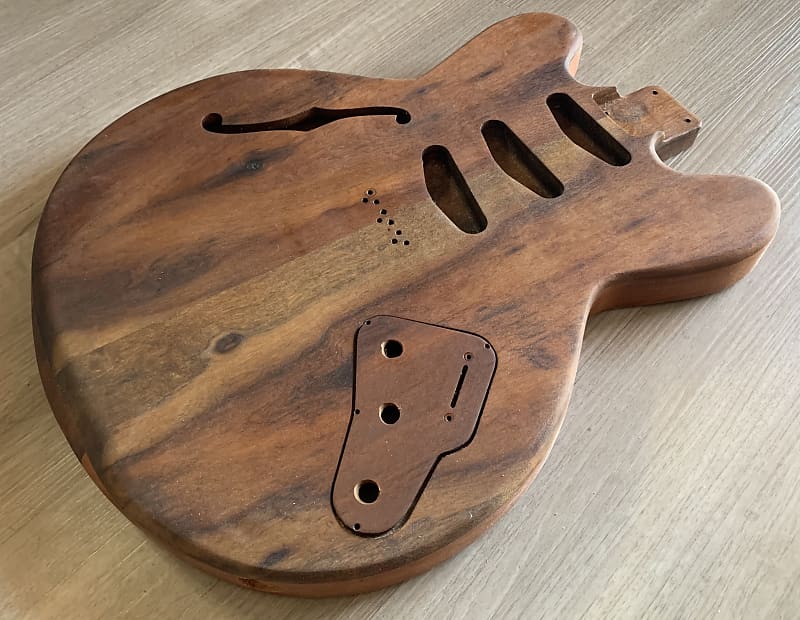 Weasel Guitars Replacement Body ES-335 Style with Strat Neck | Reverb