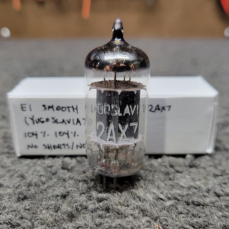Vintage Ei Smooth Long Plate 12AX7 Tube 104% 104% TESTS NOS | Reverb