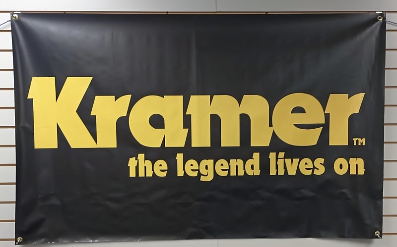 Authentic Kramer Guitars Vinyl Banner Sign (Large 5x3ft | Reverb