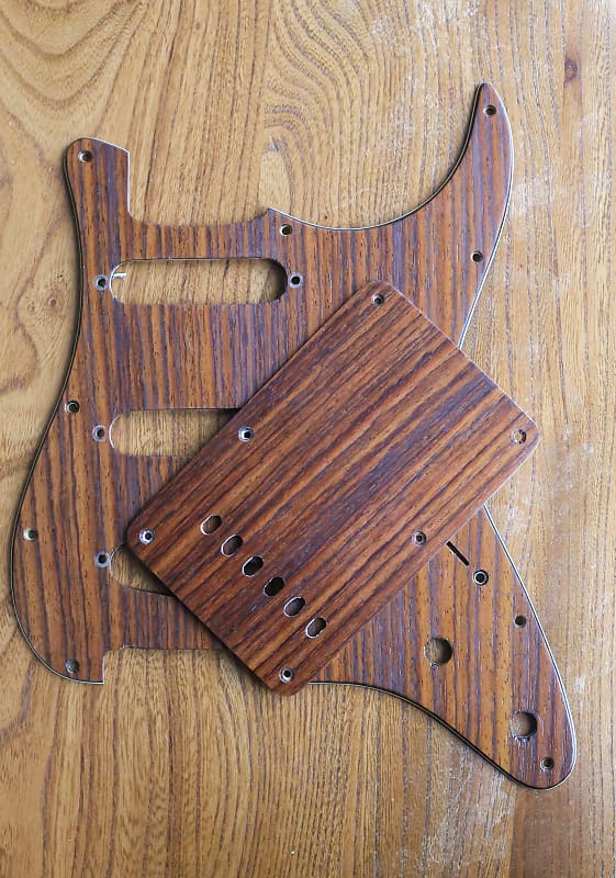 Real Wood Stratocaster Pickguard and Tremolo Cover | Reverb UK