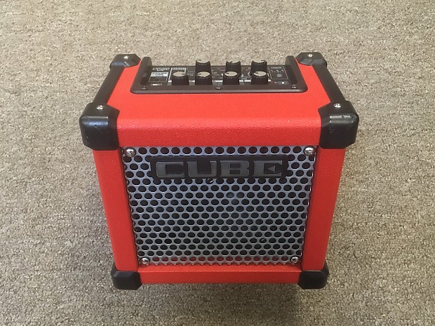 Used Roland Micro Cube GX Red Battery Combo Amp | Reverb