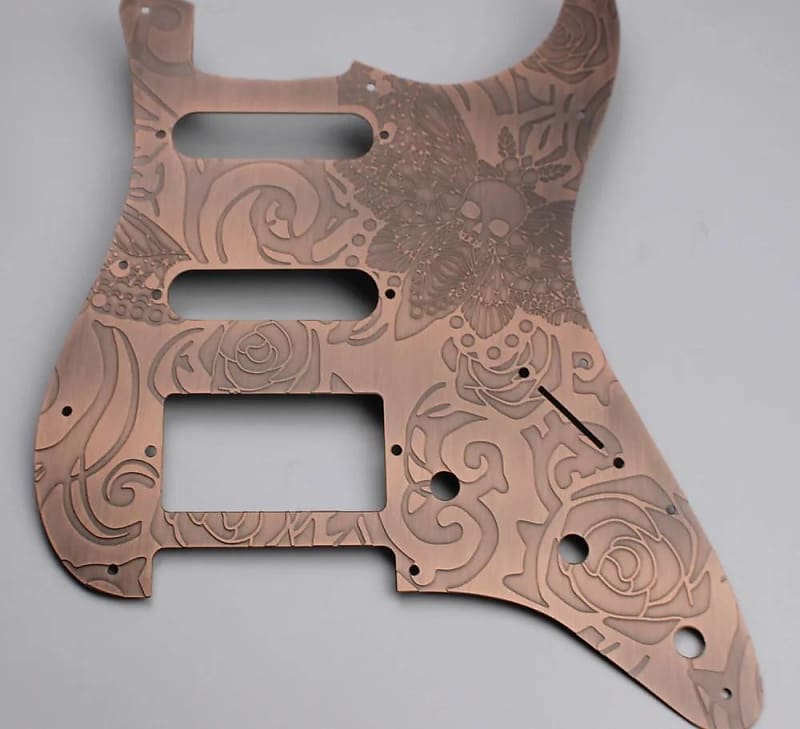 Red Copper HSS Guitar Stratocaster Strat Style Pickguard | Reverb