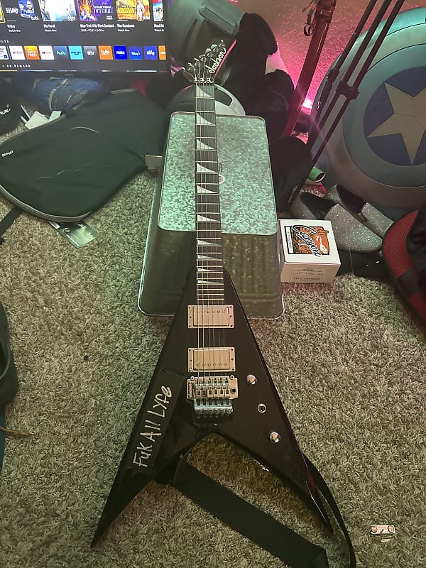 Jackson Flying V Late 90s- early 2000 - Gloss Black | Reverb