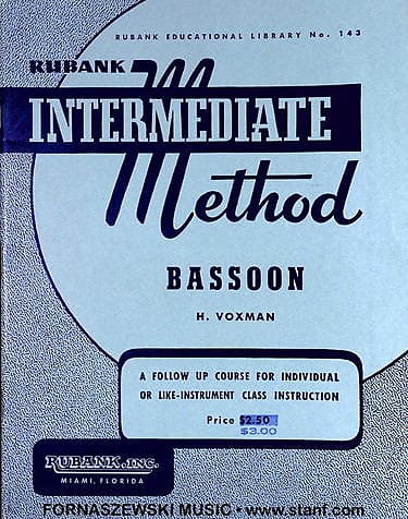 Rubank Intermediate Method - Bassoon Book | Reverb