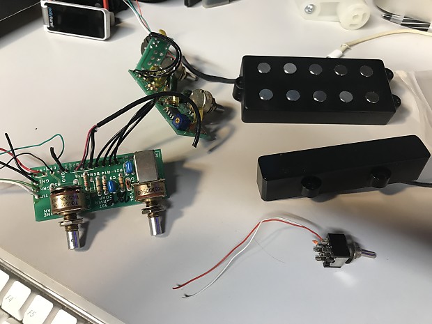 Carvin BB75 take off pick ups & preamp kit | Reverb