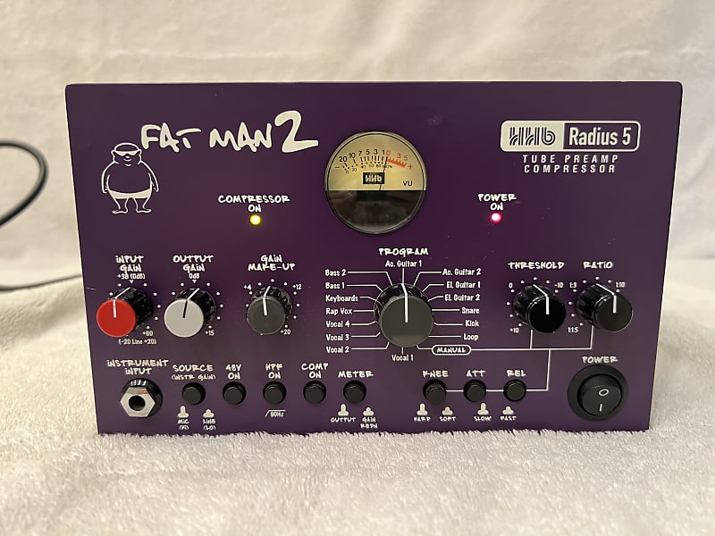 HHB Radius 5 Fat Man 2 Tube Preamp Compressor | Reverb